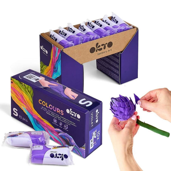 10pcs Sensory Art Air Clay Colours S - W40 Violet – Okto Clay Australia